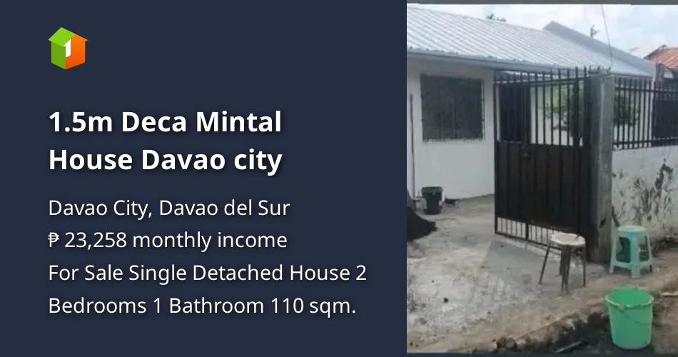 1.5m Deca Mintal House Davao city [Houses and Lots 🏘️] (February 2026 ...