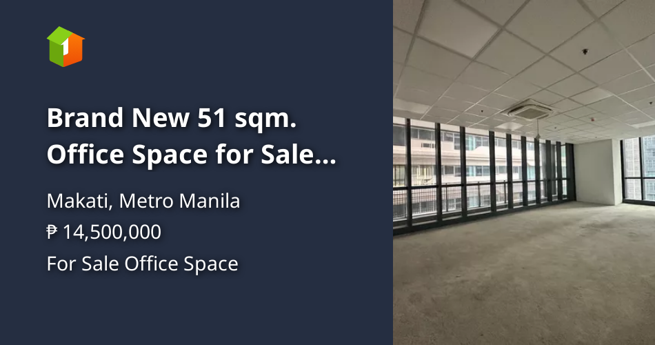 Brand New 51 sqm. Office Space for Sale with Parking Slot at Century ...