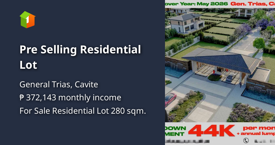 Pre Selling Residential Lot [Lots 🚜] (February 2024) in General Trias ...