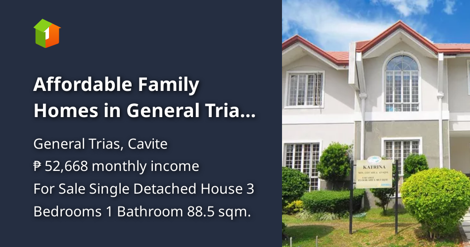 Affordable Family Homes in General Trias, Cavite [Houses and Lots 🏘️ ...