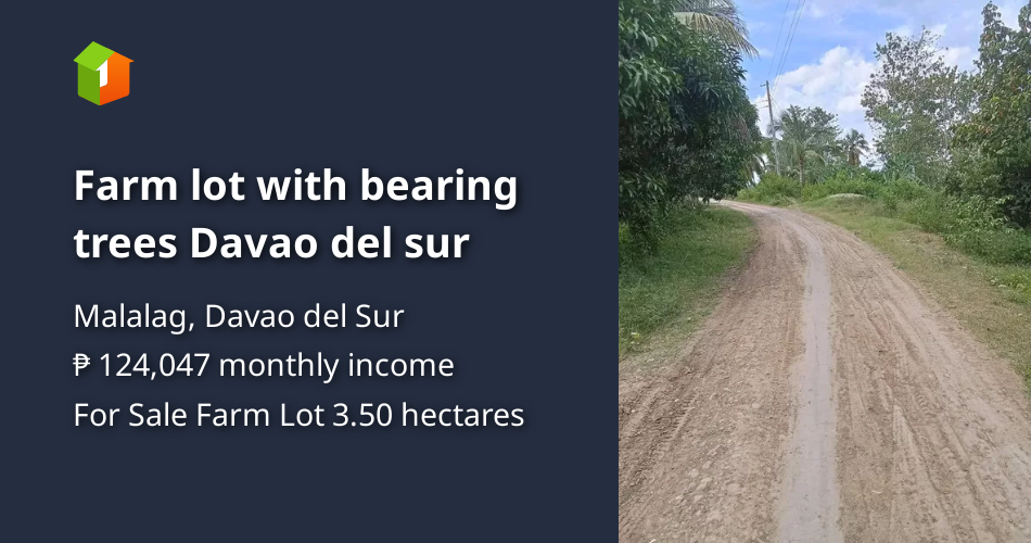 Farm lot with bearing trees Davao del sur [Lots 🚜] (August 2025) in ...