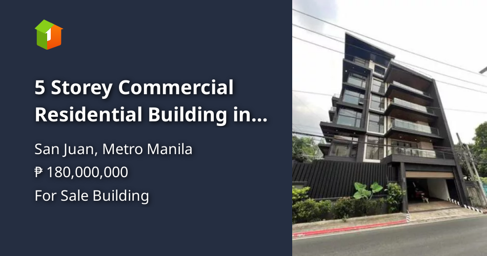 5 Storey Commercial Residential Building in San Juan Metro Manila ...
