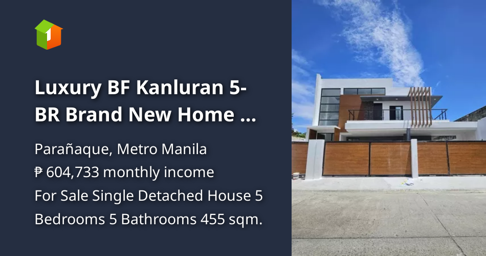 Luxury BF Kanluran 5-BR Brand New Home w/ Lap Pool - 39M nego [Houses ...