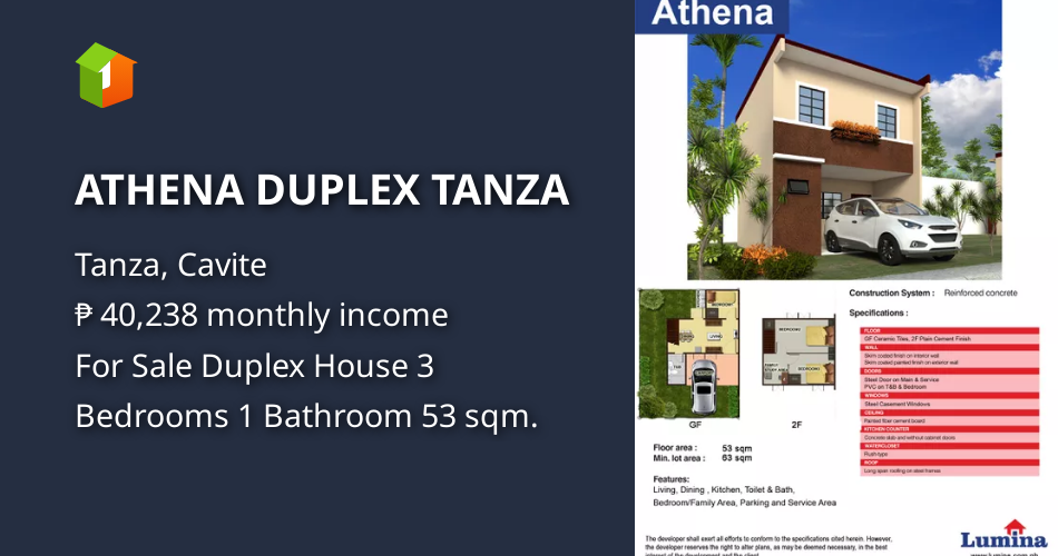ATHENA DUPLEX TANZA [Houses and Lots 🏘️] (February 2023) in Tanza ...