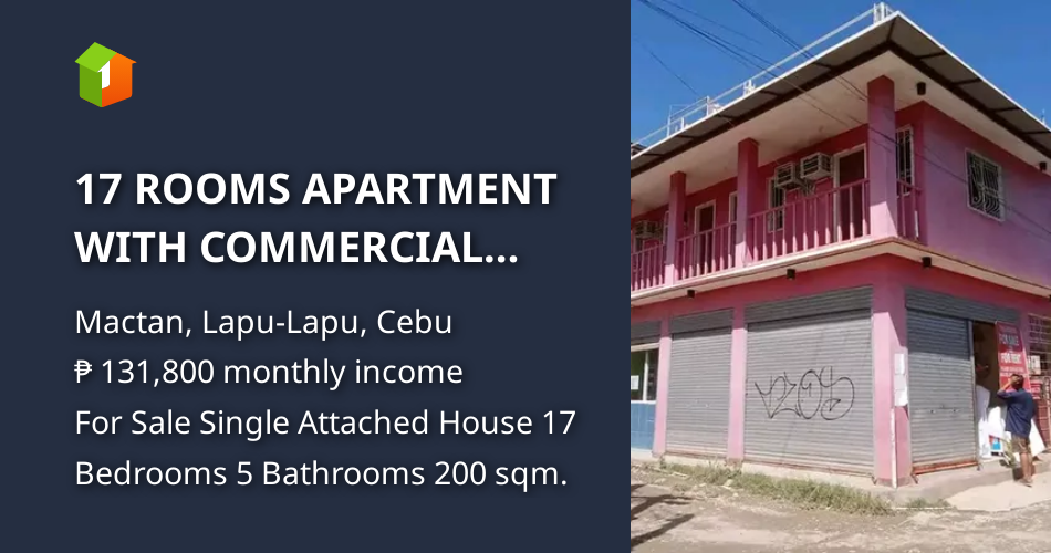17 ROOMS APARTMENT WITH COMMERCIAL STORE FOR SALE [Houses and Lots 🏘️ ...