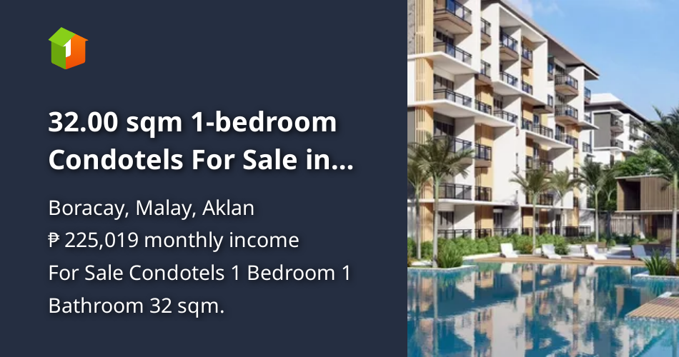 32.00 sqm 1-bedroom Condotels For Sale in Boracay Malay Aklan [Condos 🏙 ...