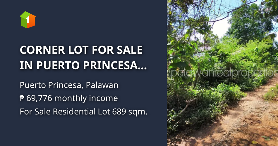 CORNER LOT FOR SALE IN PUERTO PRINCESA CITY [Lots 🚜] (April 2023) in Puerto Princesa, Palawan ...