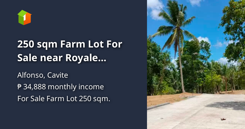 250 sqm Farm Lot For Sale near Royale Tagaytay [Lots 🚜] (March 2025) in Alfonso, Cavite for sale