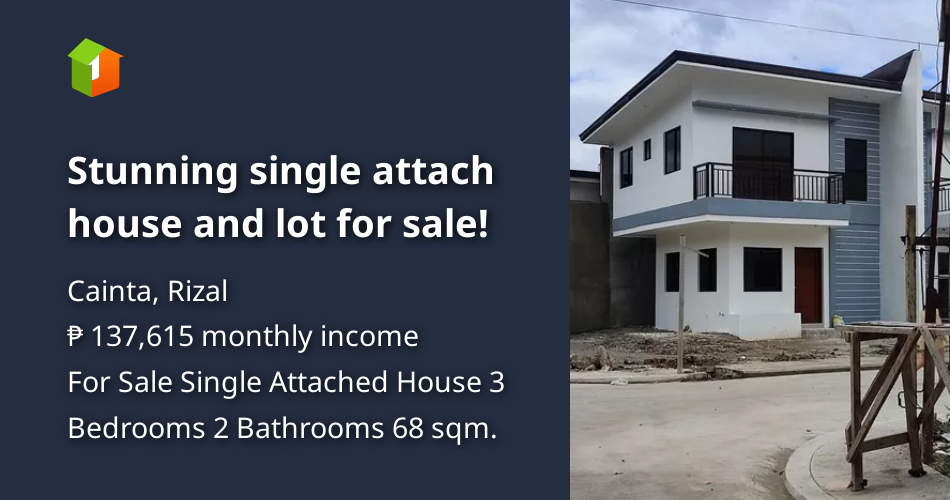 Stunning single attach house and lot for sale! [Houses and Lots 🏘️ ...