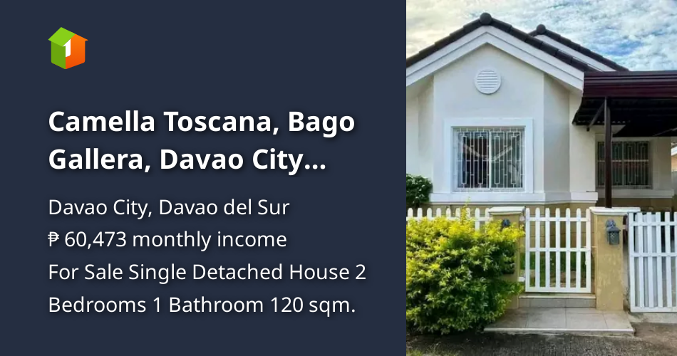 Camella Toscana, Bago Gallera, Davao City House and Lot [Houses and ...