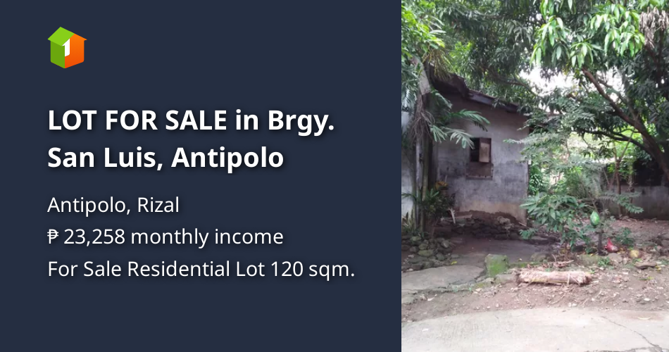 LOT FOR SALE in Brgy. San Luis, Antipolo [Lots 🚜] (June 2024) in ...