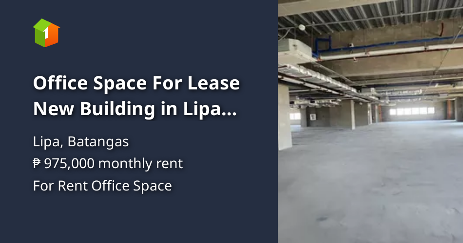 Office Space For Lease New Building in Lipa 1500sqm Batangas ...