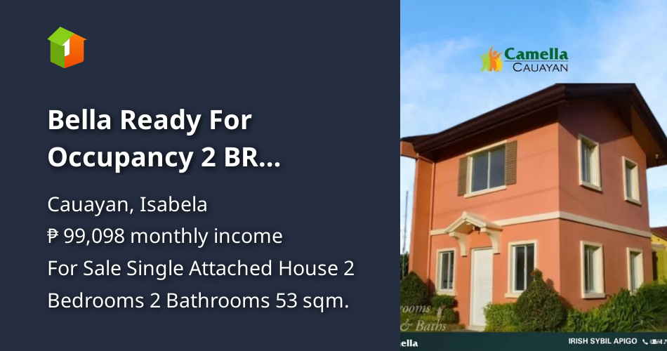 Bella Ready For Occupancy 2 BR Installment House and lot in Cauayan ...