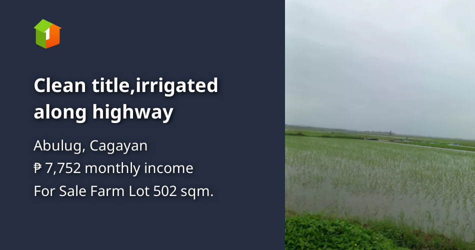 Clean title,irrigated along highway [Lots 🚜] (July 2025) in Abulug ...