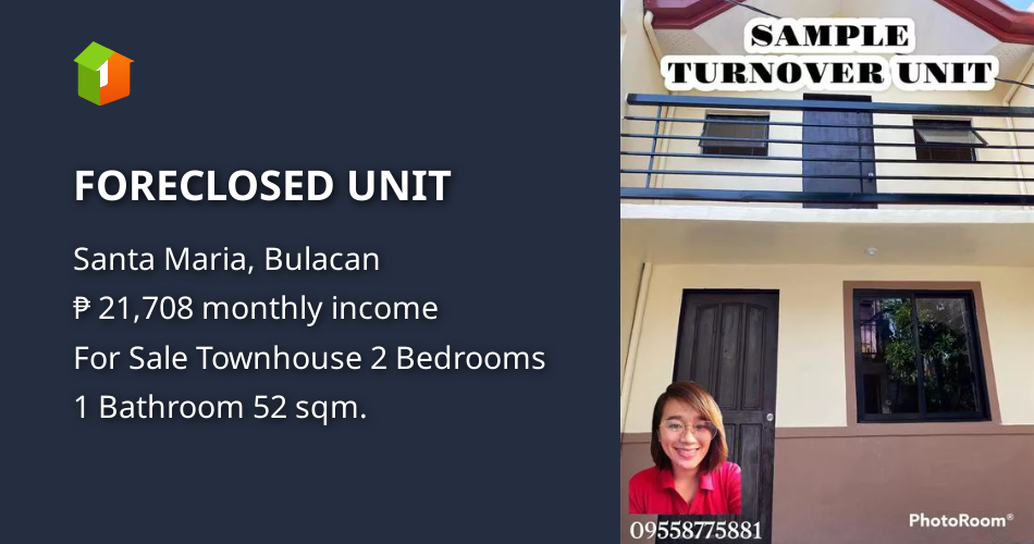 FORECLOSED UNIT [Houses and Lots 🏘️] (May 2023) in Santa Maria, Bulacan ...