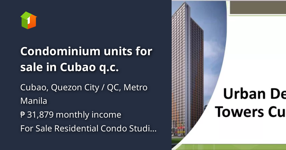 Condominium units for sale in Cubao q.c. [Condos 🏙️] (October 2022) in ...