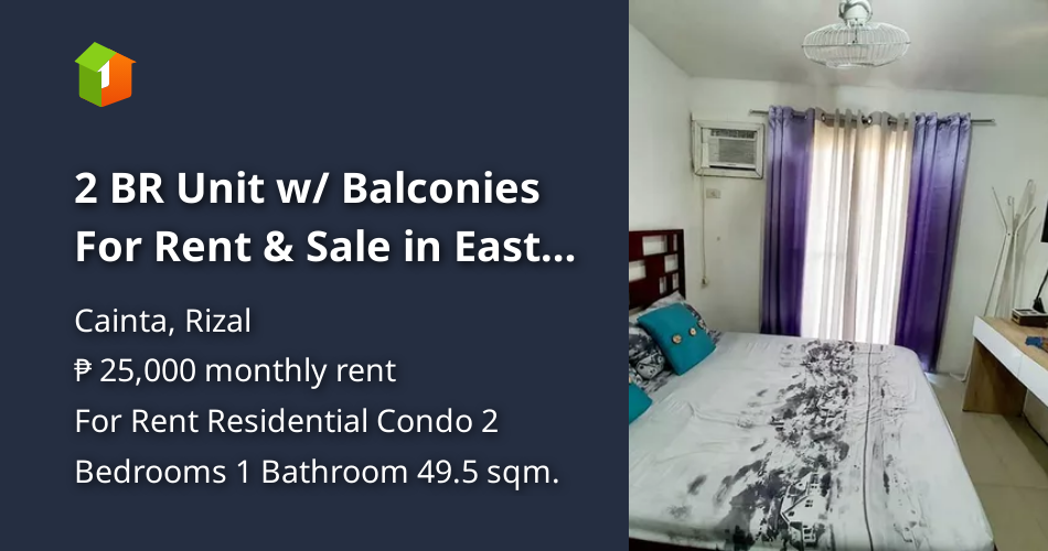2 BR Unit w/ Balconies For Rent & Sale in East Summit Res Cainta Rizal ...