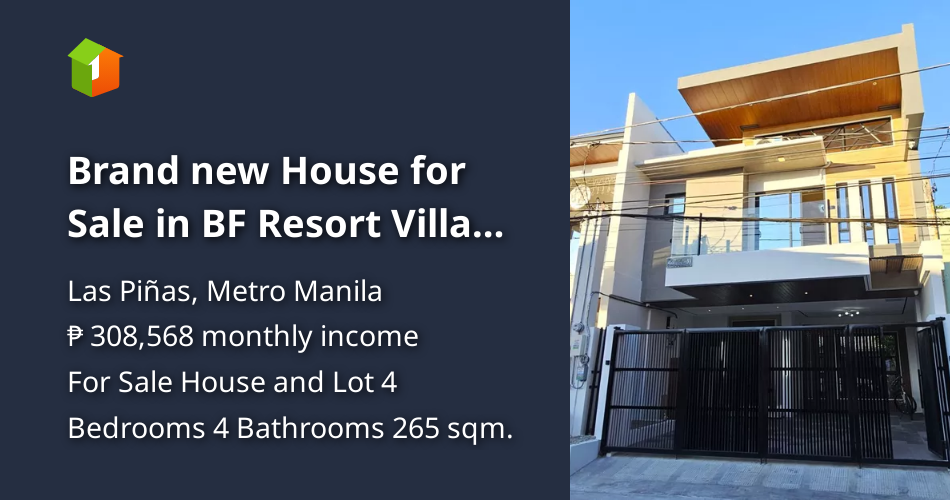 Brand new House for Sale in BF Resort Village Las Pinas City [Houses ...