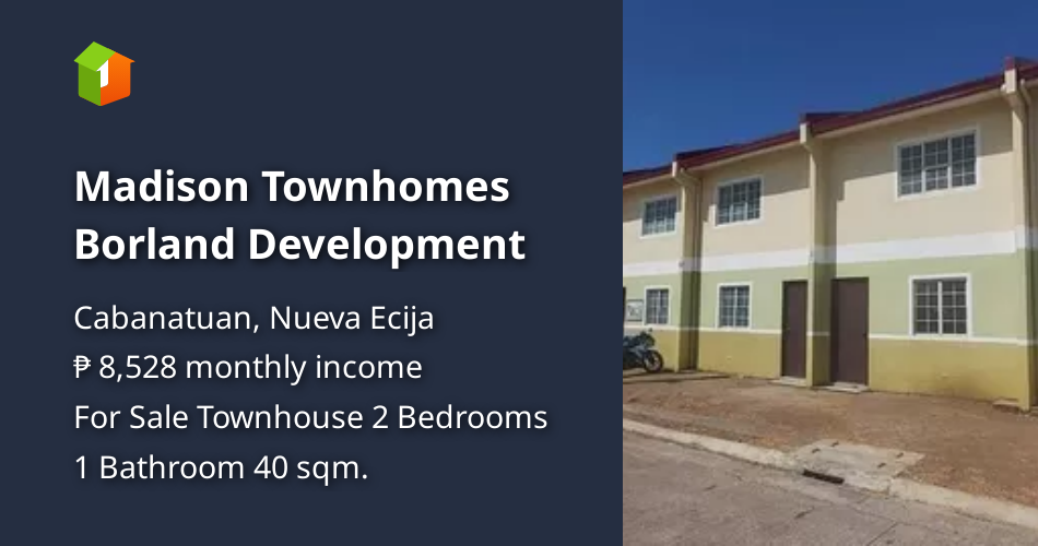 Madison Townhomes Borland Development [Houses and Lots 🏘️] (September ...