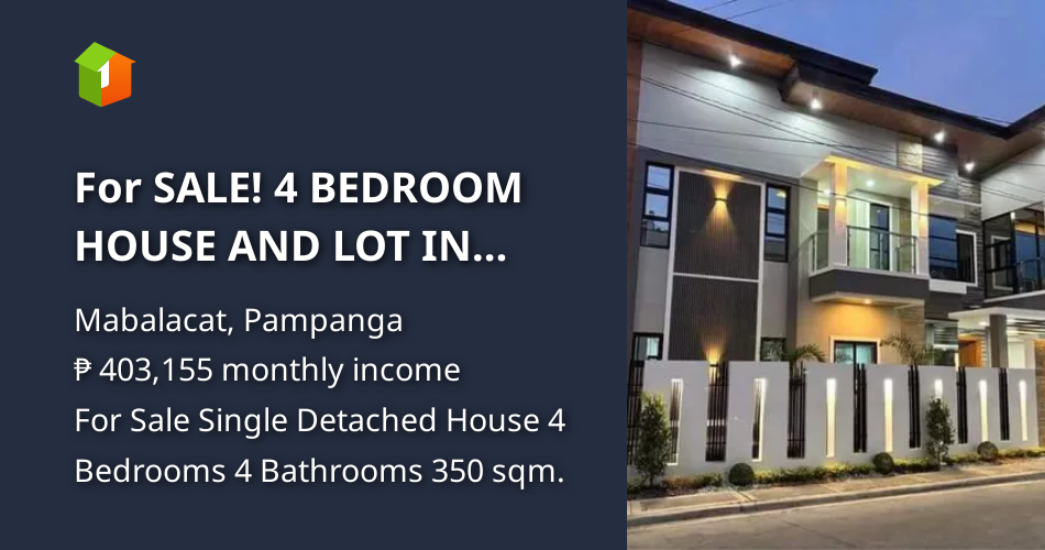 For SALE! 4 BEDROOM HOUSE AND LOT IN CLARK MANOR MABALACAT PAMPANGA ...