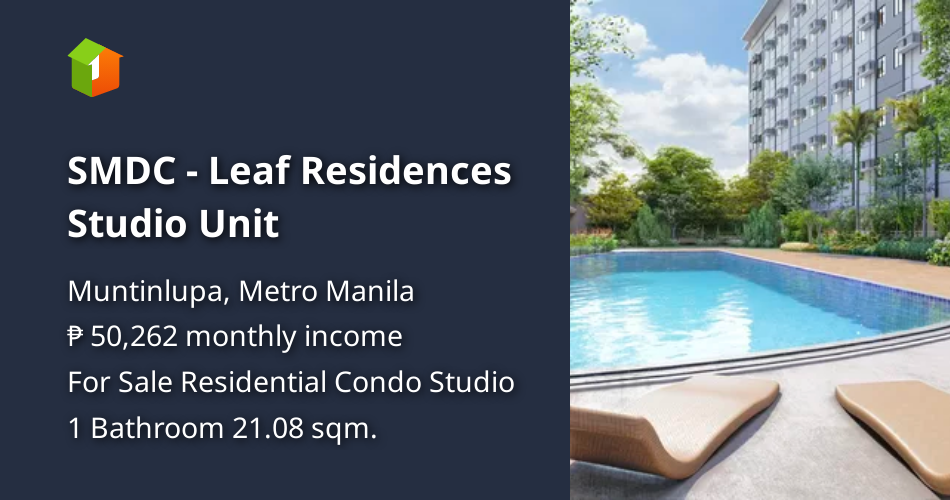 SMDC - Leaf Residences Studio Unit [Condos 🏙️] (December 2024) in ...