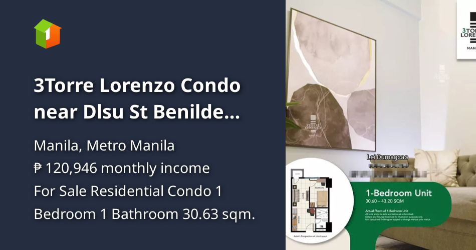 3Torre Lorenzo Condo near Dlsu St Benilde Taft Manila [Condos 🏙️ ...