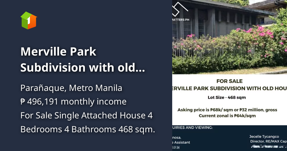 Merville Park Subdivision with old house [Houses and Lots 🏘️] (May 2024 ...