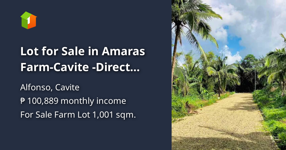 Lot for Sale in Amaras Farm-Cavite -Direct buyer only [Lots 🚜 ...