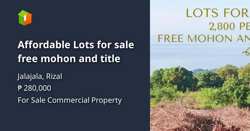 Affordable Lots for sale free mohon and title [Commercial Properties 🏭 ...
