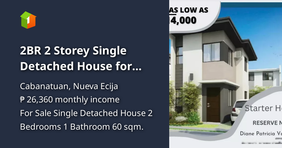 2BR 2 Storey Single Detached House for Sale in Cabanatuan, Nueva Ecija ...