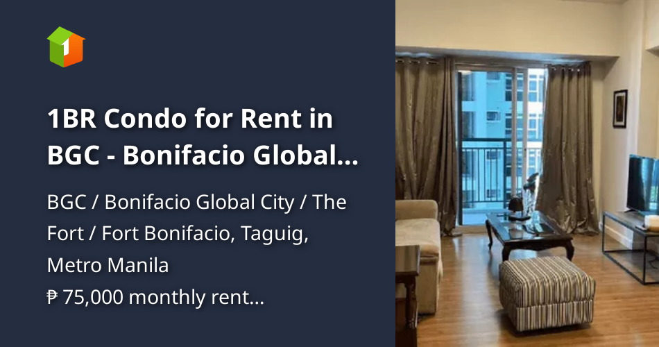 1BR Condo for Rent in BGC - Bonifacio Global City, Taguig - RR3320381 ...