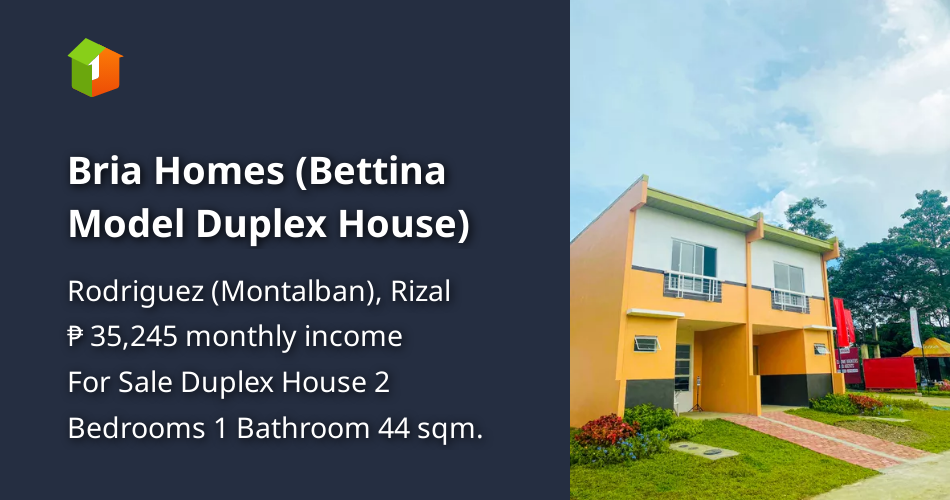 Bria Homes (Bettina Model Duplex House) [Houses and Lots 🏘️] (October ...