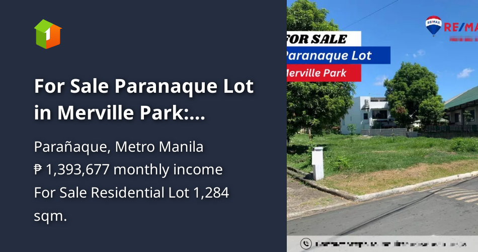 For Sale Paranaque Lot in Merville Park: Spacious Residential Lot [Lots ...