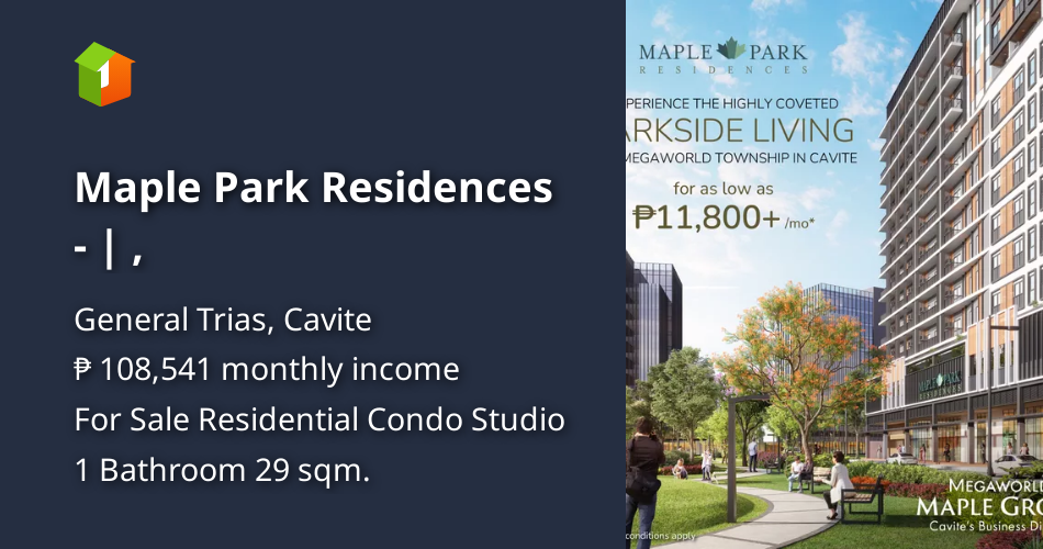Maple Park Residences - | , [Condos 🏙️] (July 2024) in General Trias ...