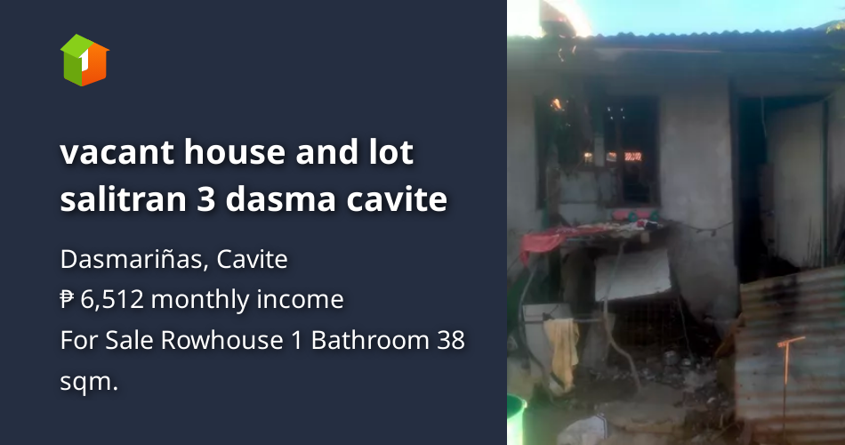 Vacant house and lot salitran 3 dasma cavite [Houses and Lots 🏘️ ...