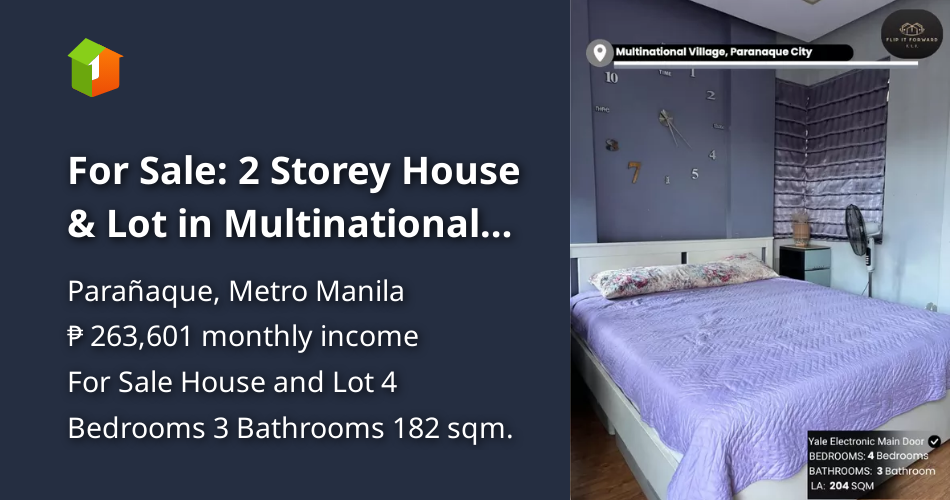 For Sale: 2 Storey House & Lot in Multinational Village [Houses and ...