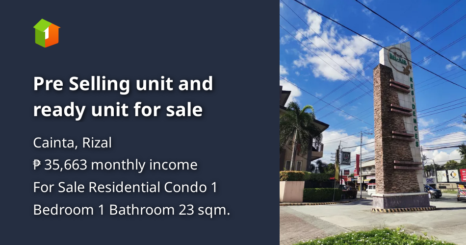 Pre Selling unit and ready unit for sale [Condos 🏙️] (September 2023 ...
