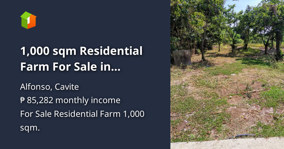 1,000 sqm Residential Farm For Sale in Alfonso Cavite [Lots 🚜] (June 2025) in Alfonso, Cavite ...