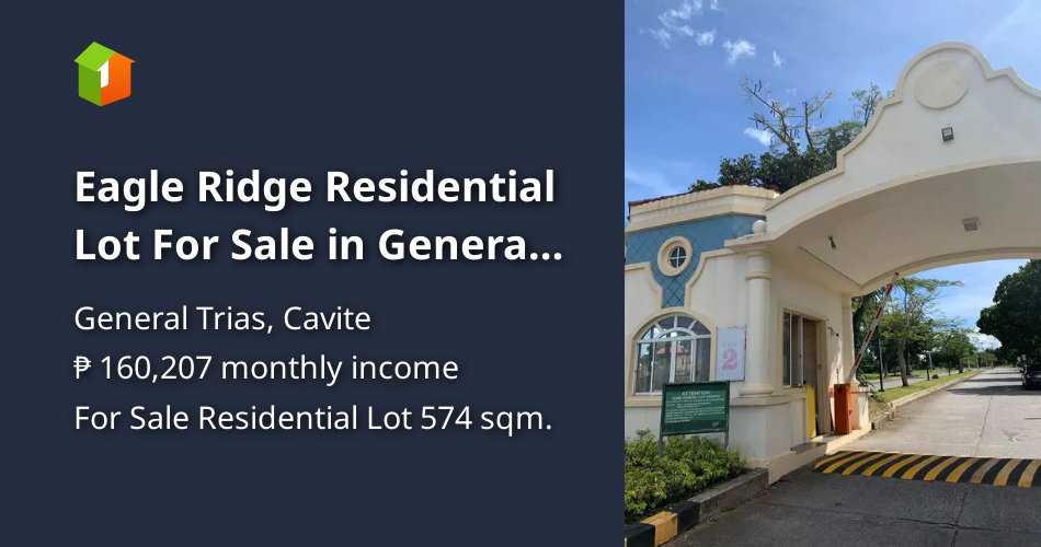 Eagle Ridge Residential Lot For Sale in General Trias Cavite [Lots 🚜 ...