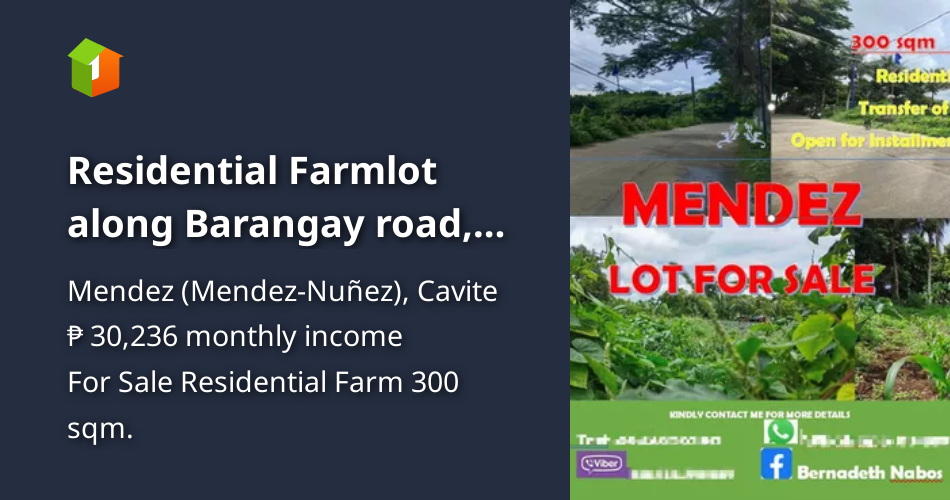 Residential Farmlot along Barangay road, accessible to tagaytay bypass ...