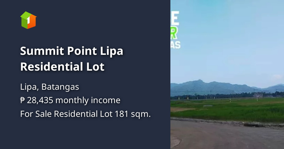 Summit Point Lipa Residential Lot [Lots 🚜] (May 2022) in Lipa, Batangas ...