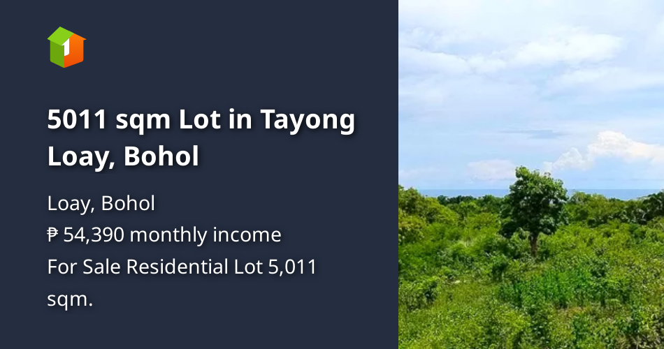 5011 sqm Lot in Tayong Loay, Bohol [Lots 🚜] (March 2025) in Loay, Bohol ...