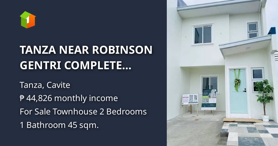 TANZA NEAR ROBINSON GENTRI COMPLETE TURNOVER [Houses and Lots 🏘️ ...