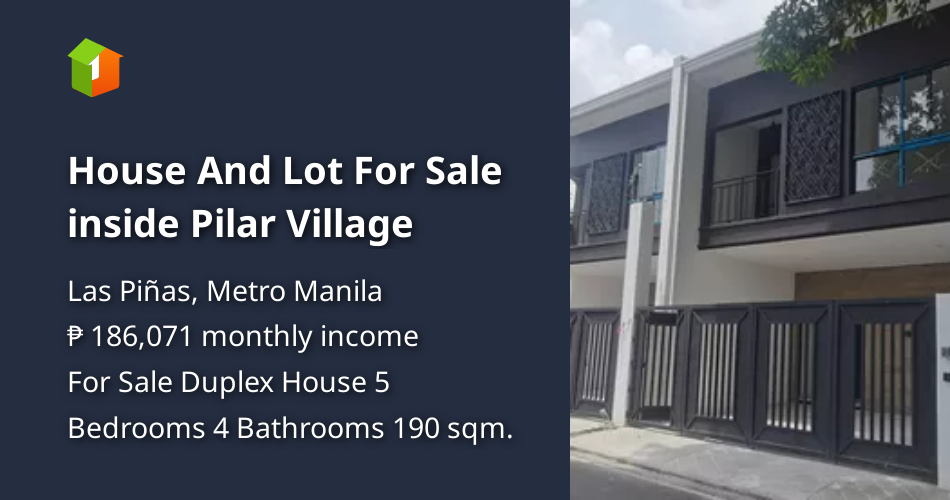 House And Lot For Sale inside Pilar Village [Houses and Lots 🏘️ ...