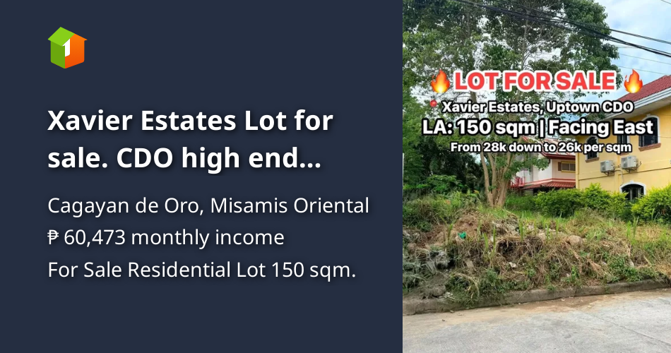 Xavier Estates Lot for sale. CDO high end Subdivision Uptown [Lots 🚜 ...