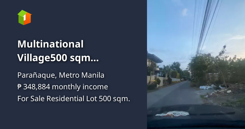 Multinational Village500 sqm Residential Lot For Sale in Parañaque ...