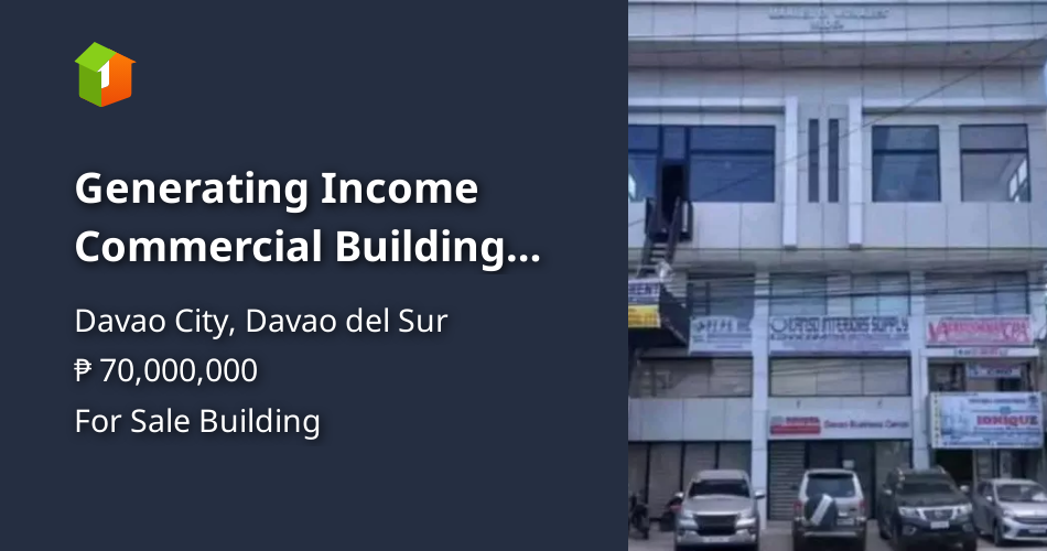 Generating Income Commercial Building Bajada Davao city [Commercial ...