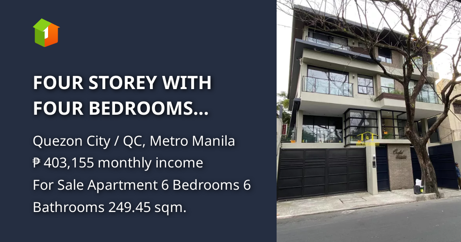 FOUR STOREY WITH FOUR BEDROOMS MODERN TOWNHOUSE FOR SALE [Condos 🏙️ ...