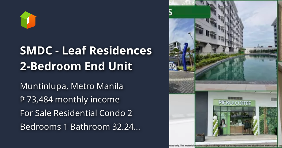SMDC - Leaf Residences 2-Bedroom End Unit [Condos 🏙️] (December 2024 ...