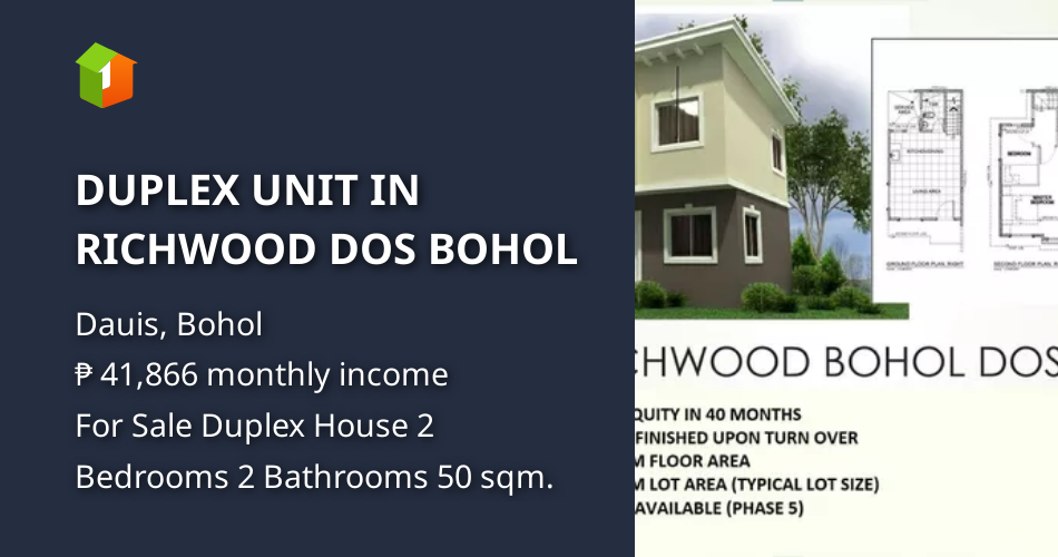 DUPLEX UNIT IN RICHWOOD DOS BOHOL [Houses and Lots 🏘️] (January 2026 ...
